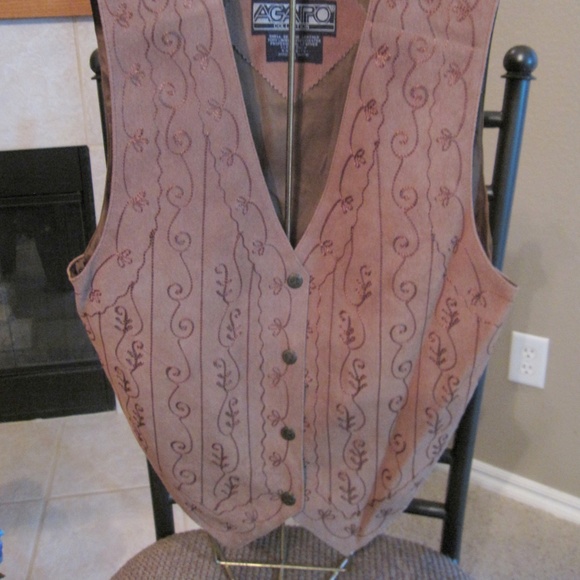 Agapo | Jackets & Coats | Vintage Agapo Collection Leather Vest Western ...